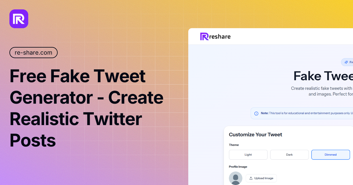 ReShare | Create Once, Publish Everywhere | Schedule Your Posts ...
